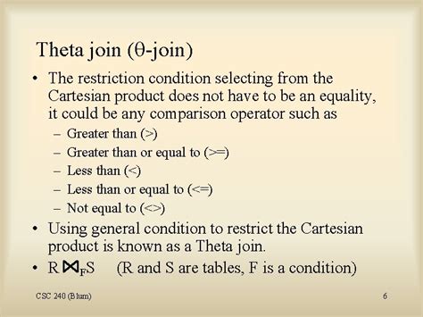 Joins Csc 240 Blum 1 Relational Algebra Recall