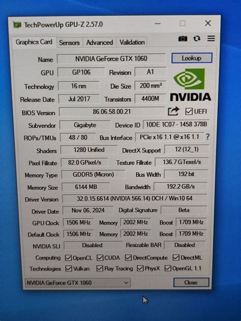 Видеокарта nVidia gtx 1060 6gb (p106-100): 1 900 грн. - Комплектуючі та ...