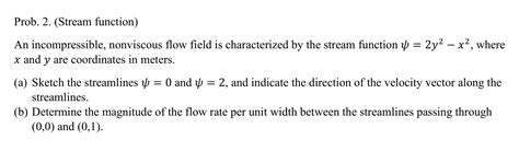 Solved Prob 2 Stream Functionan Incompressible