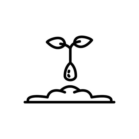 Planting Seed Icon Line Style Icon 53087394 Vector Art At Vecteezy