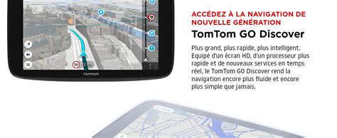 Gps TomTom GO Discover Ecran HD Pouces Info Trafic Alertes De Zones De Danger Cartes Monde