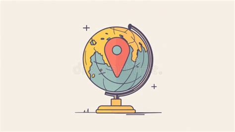 A Sleek Globe Showcases A Specific Destination With A Clear Location Pin Inspiring Wanderlust