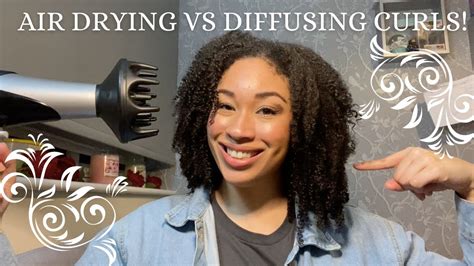 AIR DRYING VS DIFFUSING CURLY HAIR! - YouTube