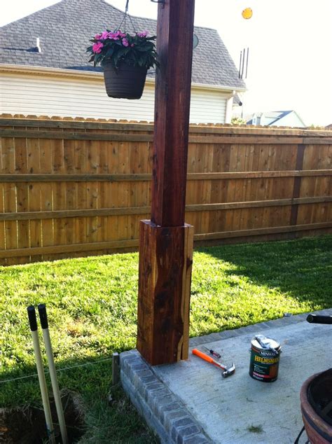 My Home Life Story Updating Generic Column On Our Covered Patio