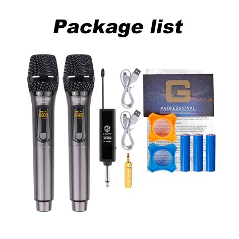 Wireless Microphone G Mark X U Uhf Recording Kar Grandado