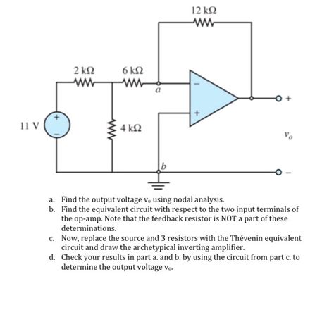 Solved Find The Output Voltage Vo Using Nodal Analysis