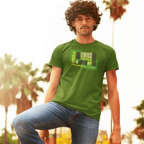 Unisex T Shirt Modernism Week Tiki Olive Green Destination Psp