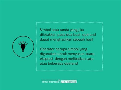 Operator Dalam Pemrograman Ppt