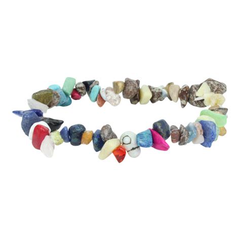 Mixed Chip Gemstones Bracelet
