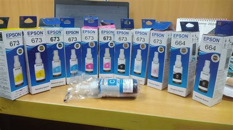 Epson Y C M Bk Lc Machine With Printer Toner C A With A Orginal Youtube