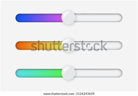 scrollbars website design template scroll bars stock vector royalty