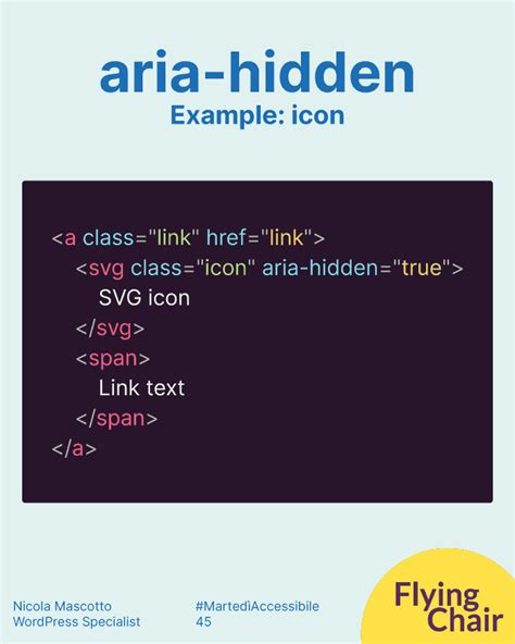 Mostrare E Nascondere Elementi Solo Su Screen Reader Flying Chair