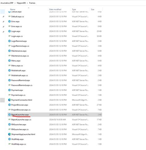 i want to add file in frame folder to customization project file