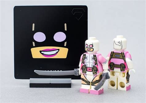 Crystal GwenPool Custom Minifigure Custom LEGO Minifigures