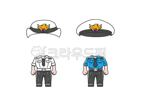 얼굴 합성 경찰 어린이 캐릭터 사진이미지일러스트캘리그라피 스트로크제이작가