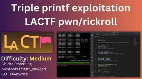 triple printf exploit for libc leak and one gadget lactf2023 pwn