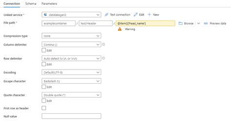 Azure Data Factory Append Static Header To Each File Available In