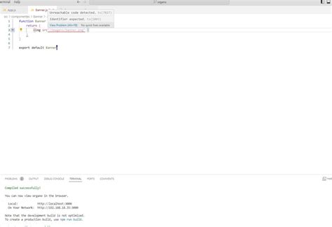 Dúvida Meu Vscode Não Aparece A Mensagem De Warning React