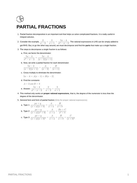 Partial Fractions Pdf Partial Fractions Pdf