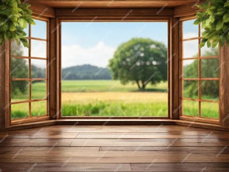 3d floor with blurred background green farms social media product