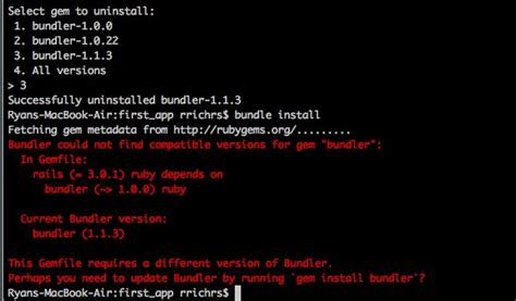 Ruby On Rails Unable To Bundle Install Ror 301 Stack Overflow