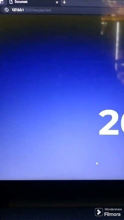 create happy new year using html css coding programming css