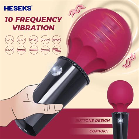 Heseks Mini Magic Wand Vibrator Microphone Design Av Massage Stick