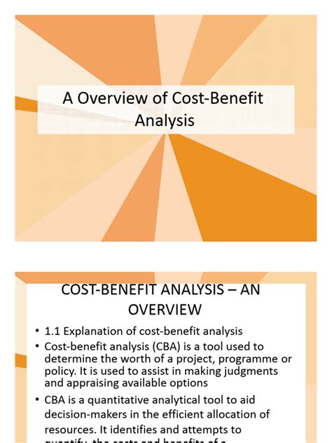 cost benefit analysis sums pdf cost benefit analysis net present