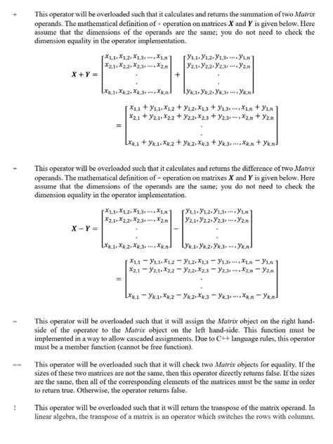 Important Note Only The Implementation And Overload