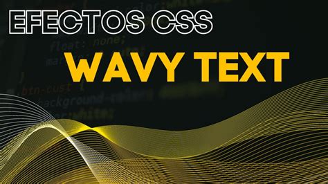 Texto Efecto Ondas Css Html Youtube