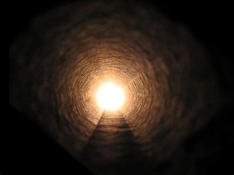 Illuminated Tunnel with Warm Light Free Stock Photo | FreeImages