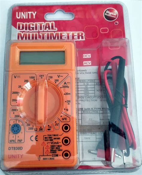 UNITY DT830D Digital Multimeter Universal Digital Audios