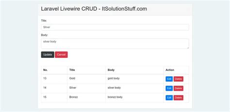 Laravel Livewire Crud Application Tutorial Danatec