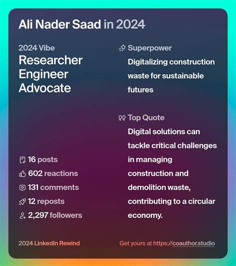 ali nader saad on linkedin circulareconomy digitaltransformation