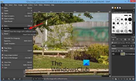 how to blur images and background using gimp