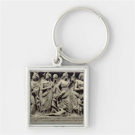 sarcophagus with relief depicting prometheus and t keychain zazzle