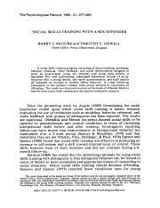 Improving Social Skills In Sex Offenders A Successful Training Course Hero