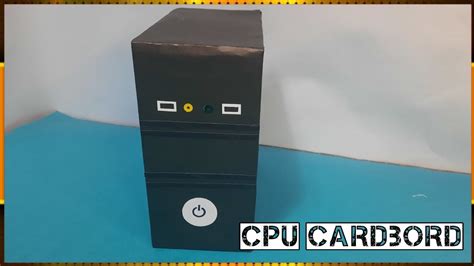 How To Make Computer CPU From Cardboard Cardboard Computer YouTube