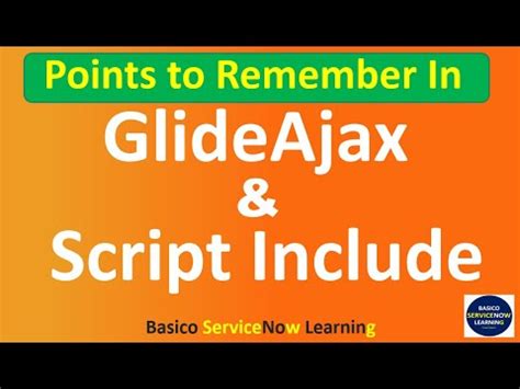 Script Include And GlideAjax ServiceNow Coding Demo With Examples