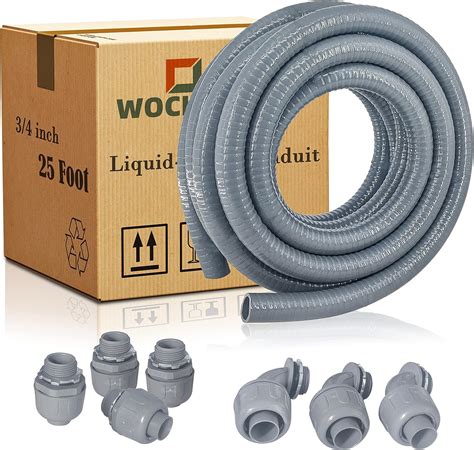 Liquid Tight Conduit 3 4inch 25 Foot Flexible Non Metallic Liquid Tight Electrical Conduit Kit