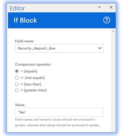 The If Block V XpressDox Learning Center