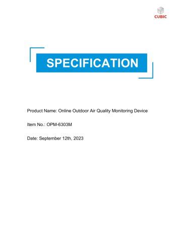 Cubic Cleanroom Monitoring Gas Sensing Solution Cubic Sensor And