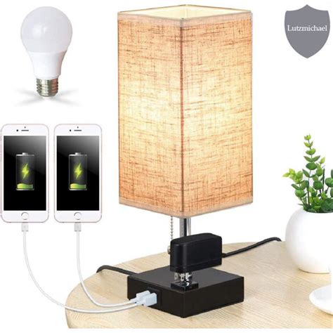 Ebern Designs Metal USB Table Lamp Wayfair