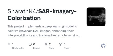 github sharathk4 sar imagery colorization this project implements a
