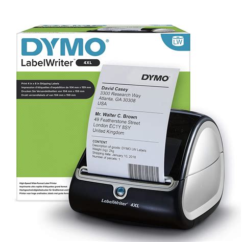 Buy Dymo Labelwriter 4xl Label Maker Heavy Duty High Speed Label Printer Prints Large