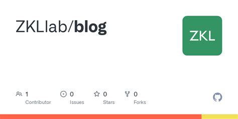 GitHub ZKLlab Blog