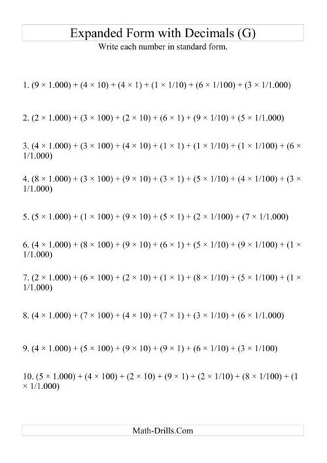 Writing Expanded Numbers In Standard Form 4 Digits Before Decimal 3