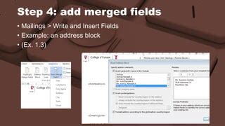 Lunch N Learn Word Mail Merge PPTX