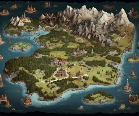 Premium Photo Game Map