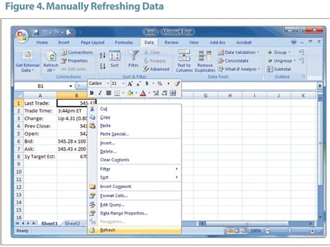 Using Excel Web Queries To Retrieve Data